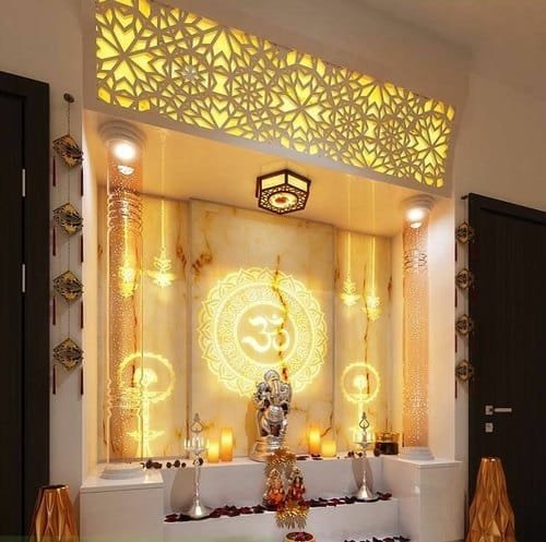 21 Best Ever Corian Temple Design Ideas For Home - Mandir Interiors ...